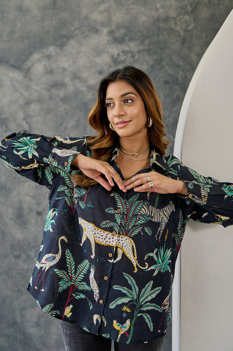 Tropical Jungle Print Shirt – Gulaal